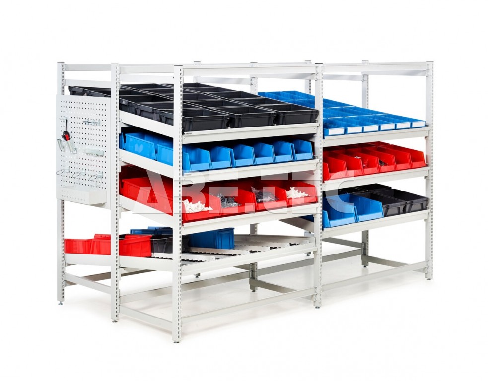 Základní modul Treston FiFo Flow Rack, M1350, ESD, 1385x805x1860mm ...