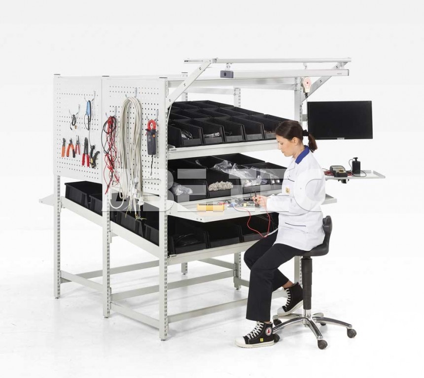 Základní modul Treston FiFo Flow Rack, M1350, ESD, 1385x805x1860mm ...